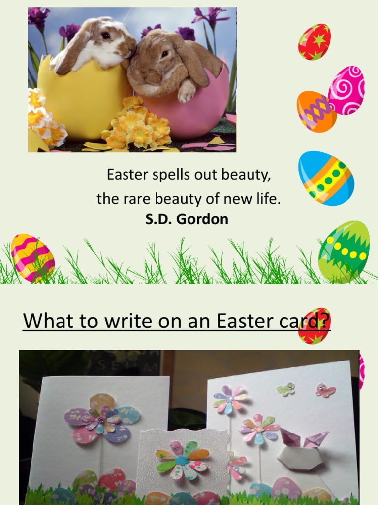 How To Write Easter Greetings | PDF | Art