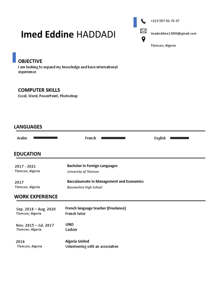 124 Modele CV Canadien | PDF
