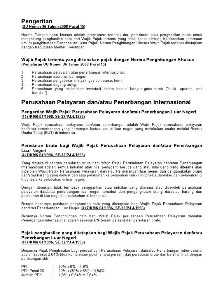 Modul PPH Pasal 15 | PDF