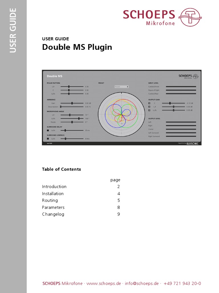 Schoeps Double Ms Manual | PDF | Microphone | Computing