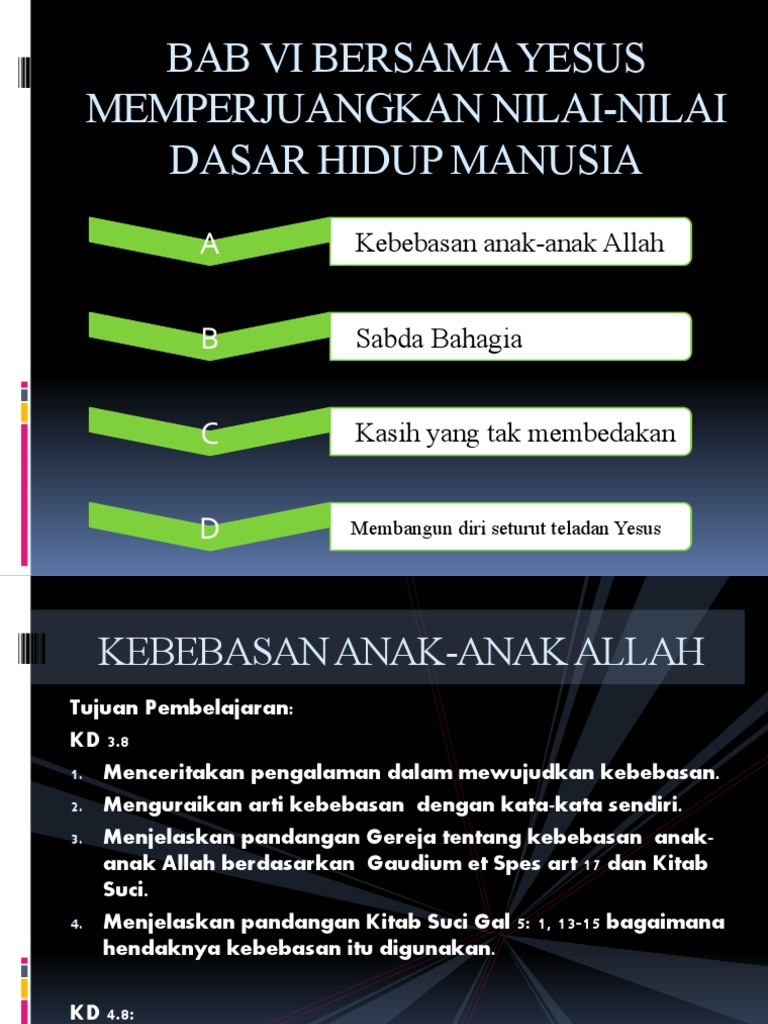 Kebebasan Anak-Anak Allah Menurut Gereja | PDF | Pengembangan Diri ...