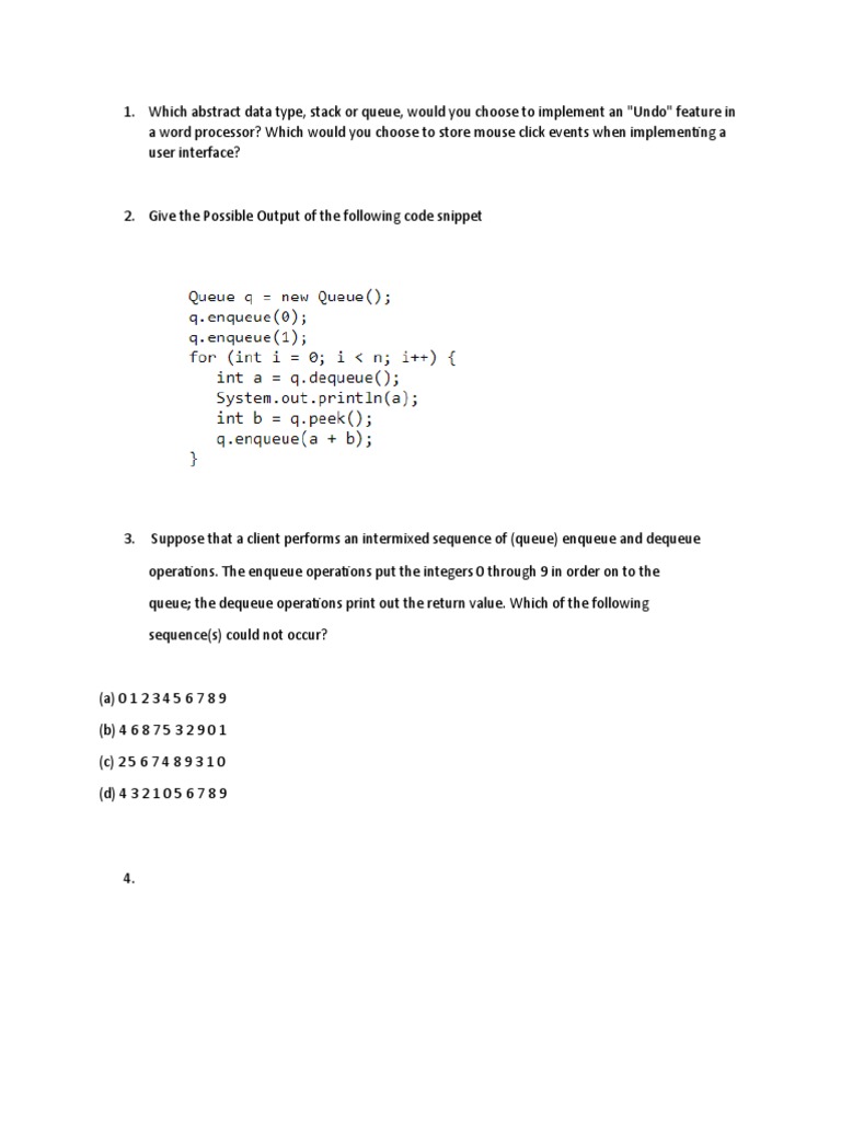 Queue Activity | PDF