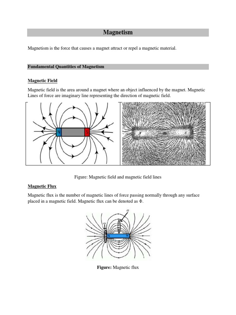 Magnetism: Fundamental Quantities of Magnetism | PDF | Magnetization ...