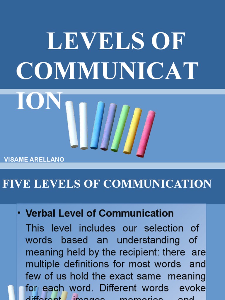 Five Levels of Effective Communication | PDF | Communication | Emotions