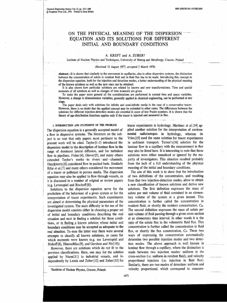 1978 - Kreft and Zuber | PDF