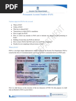 Dummy PAN Card for Testing | PDF
