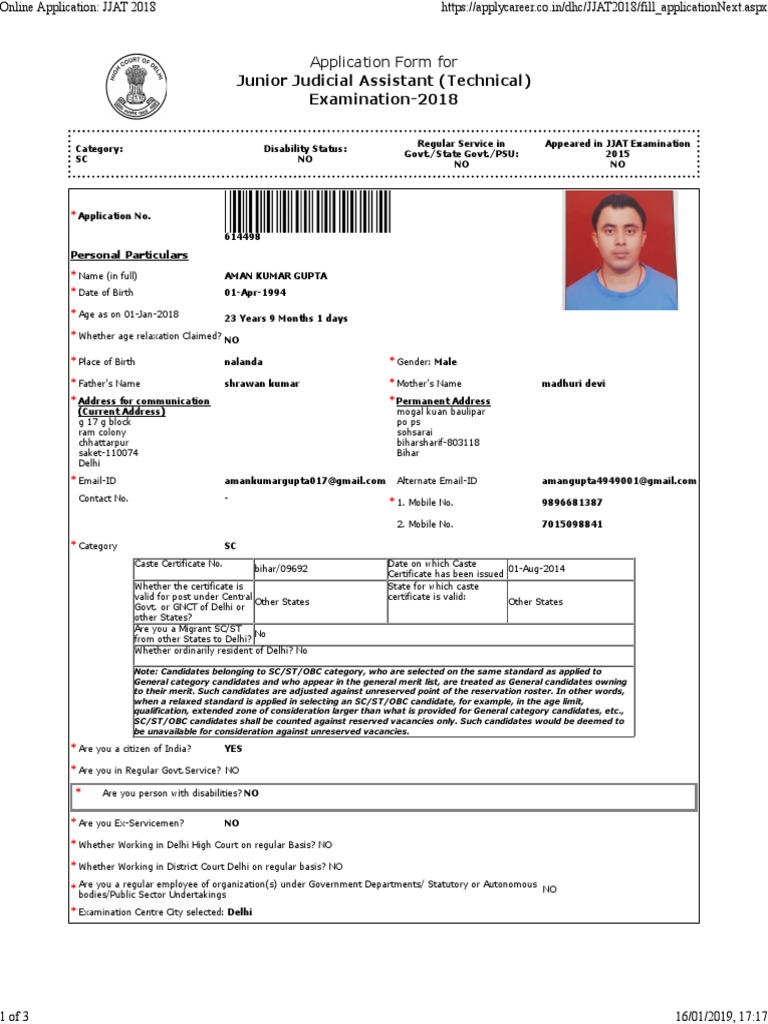 Delhi High Court Techniqal Recuitment | PDF | Justice | Public Law