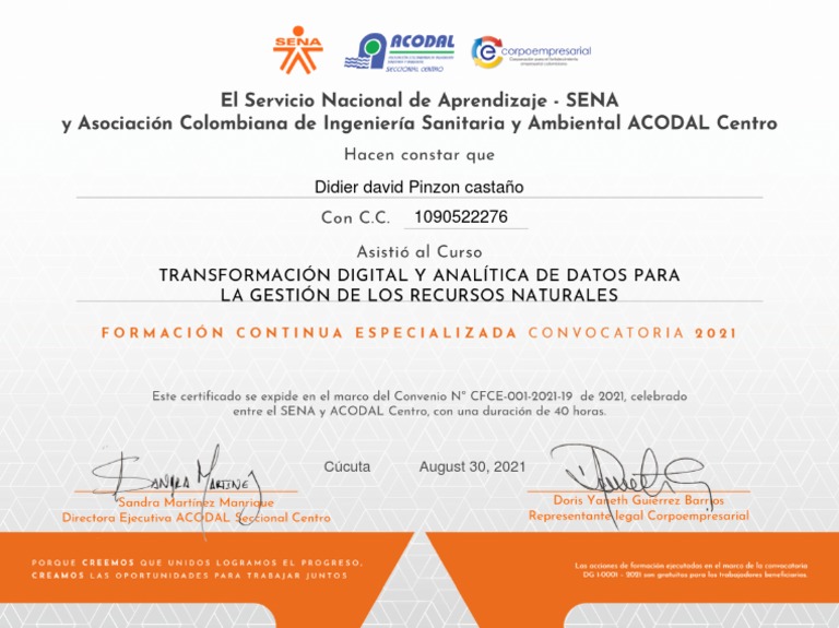 Descargue Su Certificado Aqu | PDF