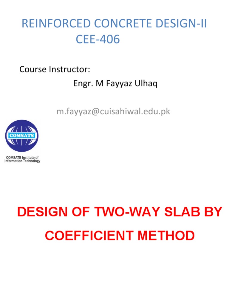 Two Way Slab (By Coefficients) | PDF | Bending | Beam (Structure)