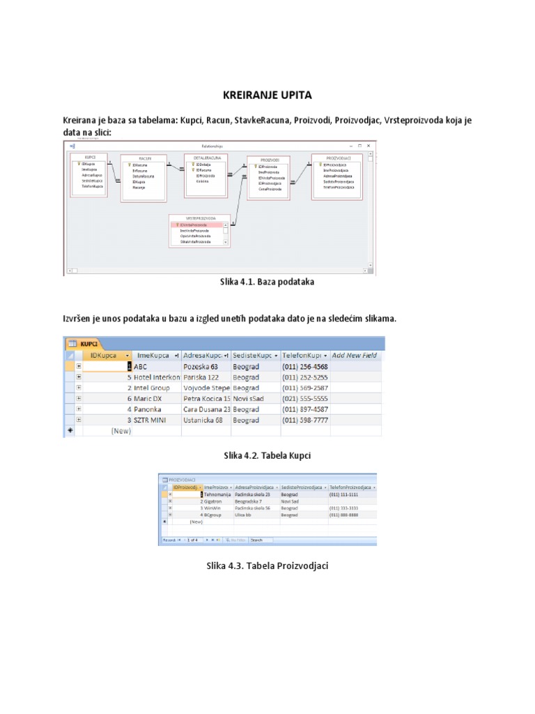 Kreiranje Upita | PDF