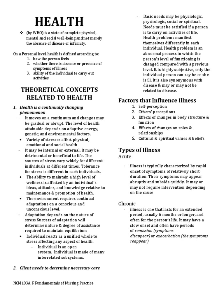 Funda Lec Midterm End Reviewer | PDF | Preventive Healthcare | Nursing
