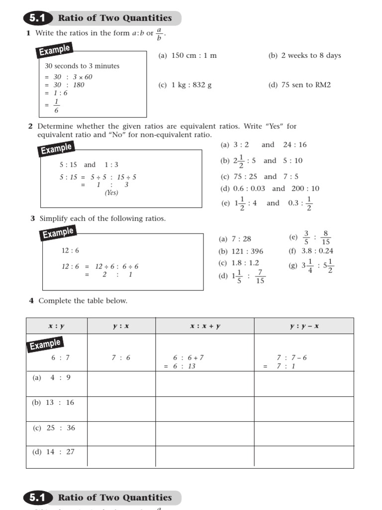Latihan f2 Ratio 1 | PDF | Ratio | Mathematical Objects