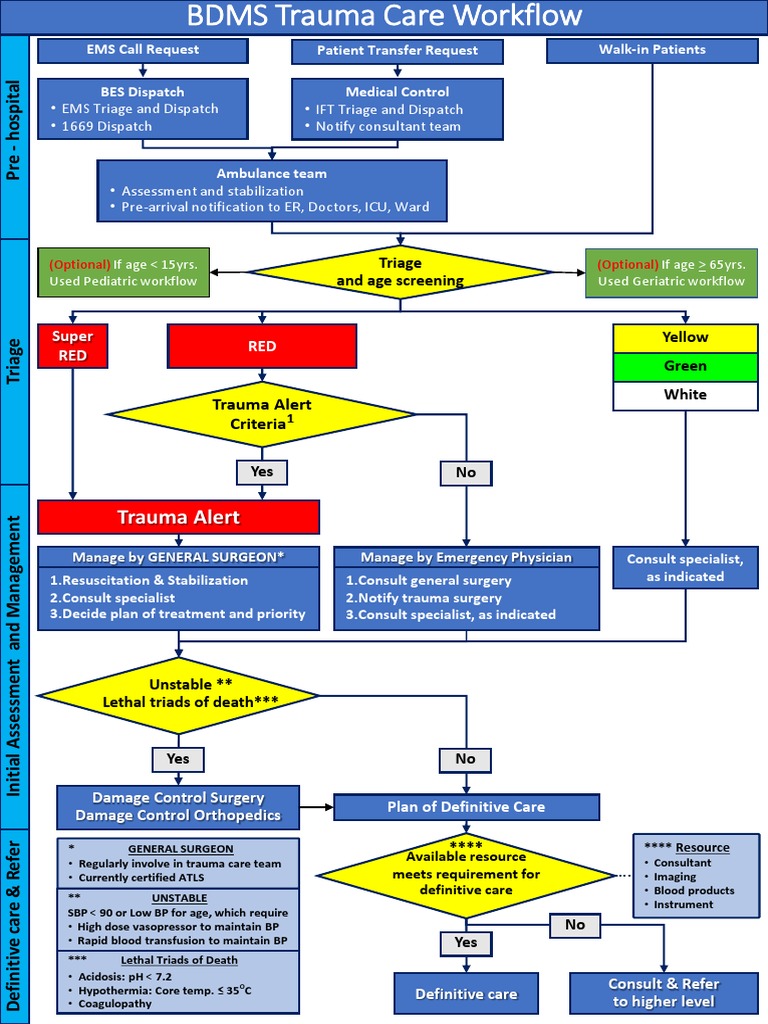 BDMS Trauma Algorithm Version 2.0 | PDF | Traumatic Brain Injury ...