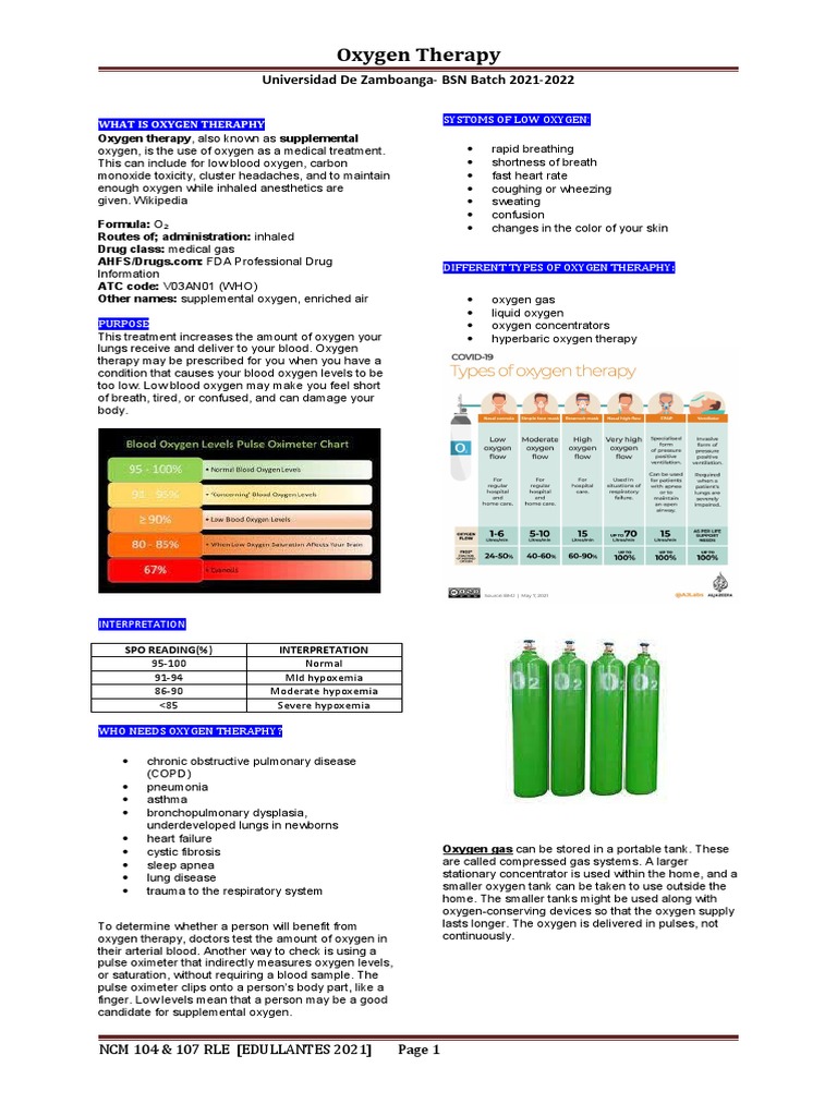 What Is Oxygen Theraphy | PDF | Chronic Obstructive Pulmonary Disease ...