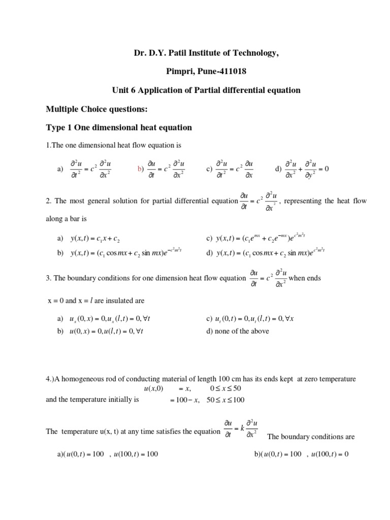Heat Equation, Wave Equation | PDF | Equations | Trigonometric Functions