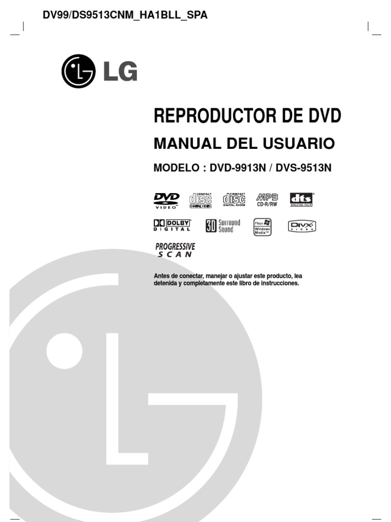 Manual DVD Dormitorio | PDF | Disco compacto | Grabación