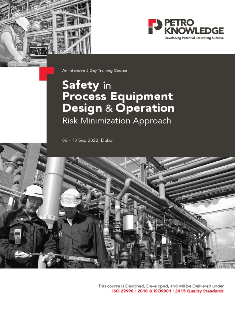 Safety Process Equipment Design Operation: Risk Minimization Approach ...