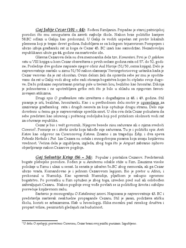 Gaj Julije Cezar | PDF