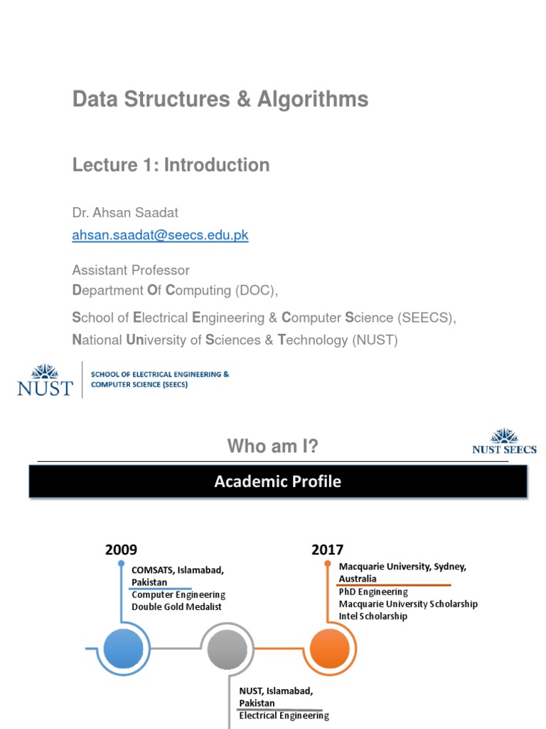 Lecture 1 Introduction Ahsan Pdf Data Type Algorithms