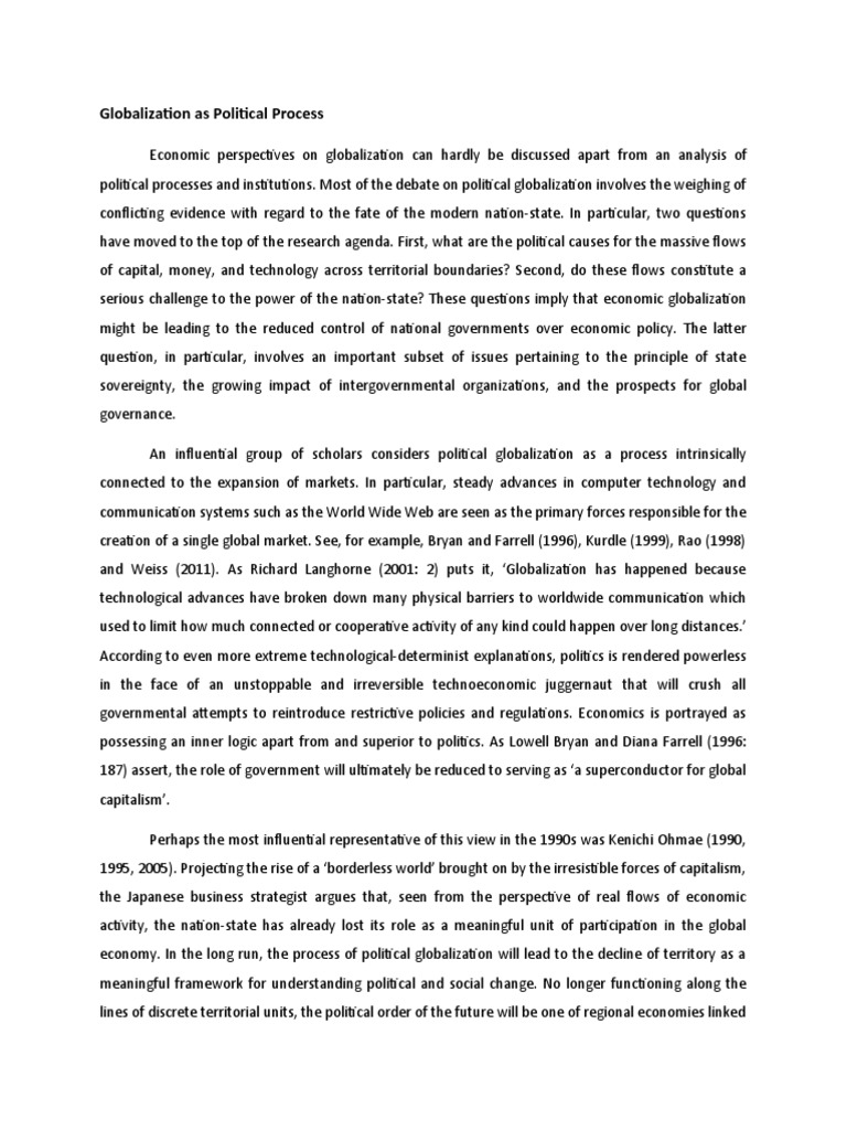 Political Globalization Dynamics | PDF | Globalization | Cosmopolitanism