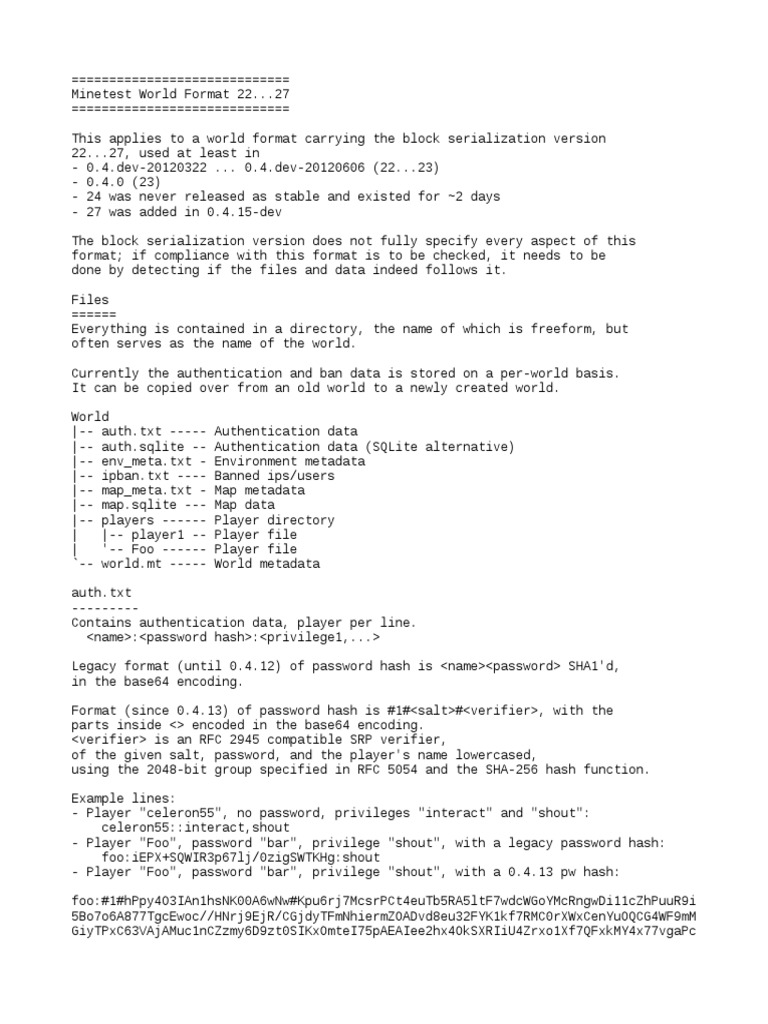 World Format | PDF | Password | Integer (Computer Science)