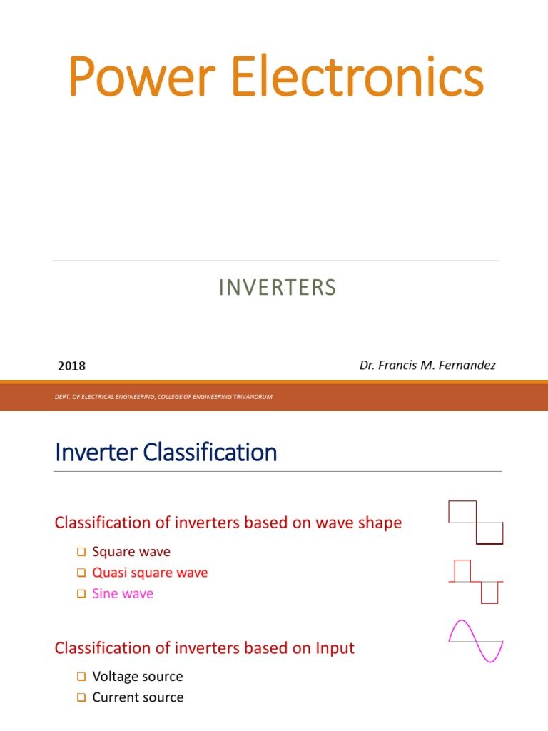 Power Electronics: Inverters | PDF | Power Inverter | Electrical Components
