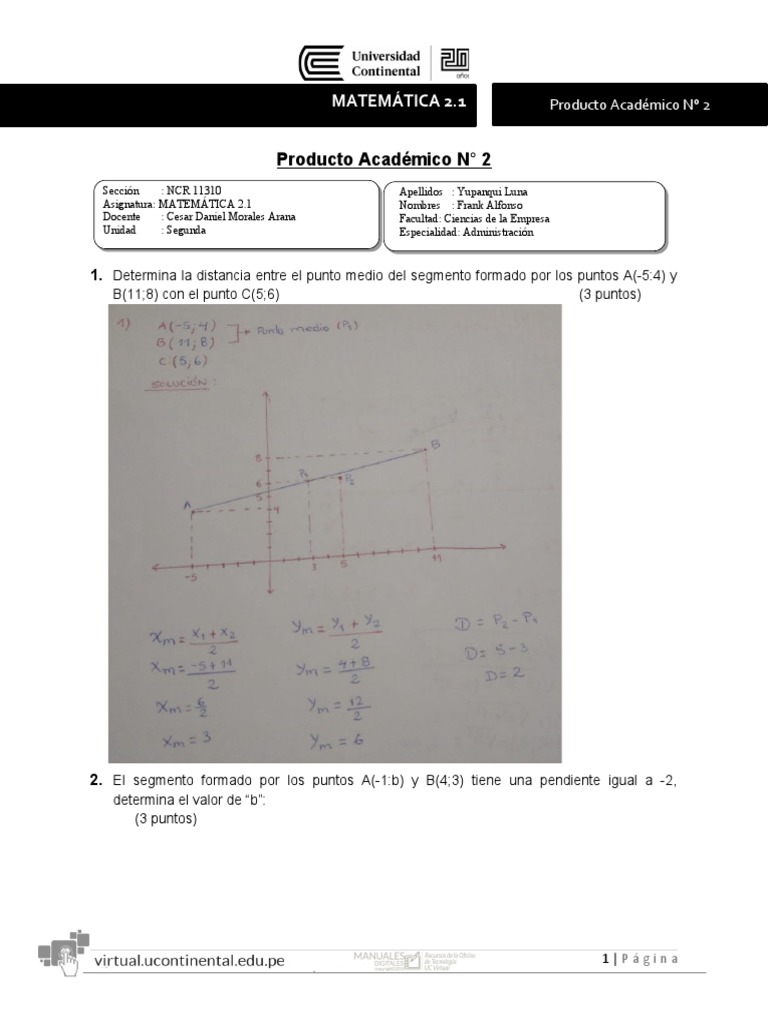 Producto Académico N2-Mate2.1 | PDF