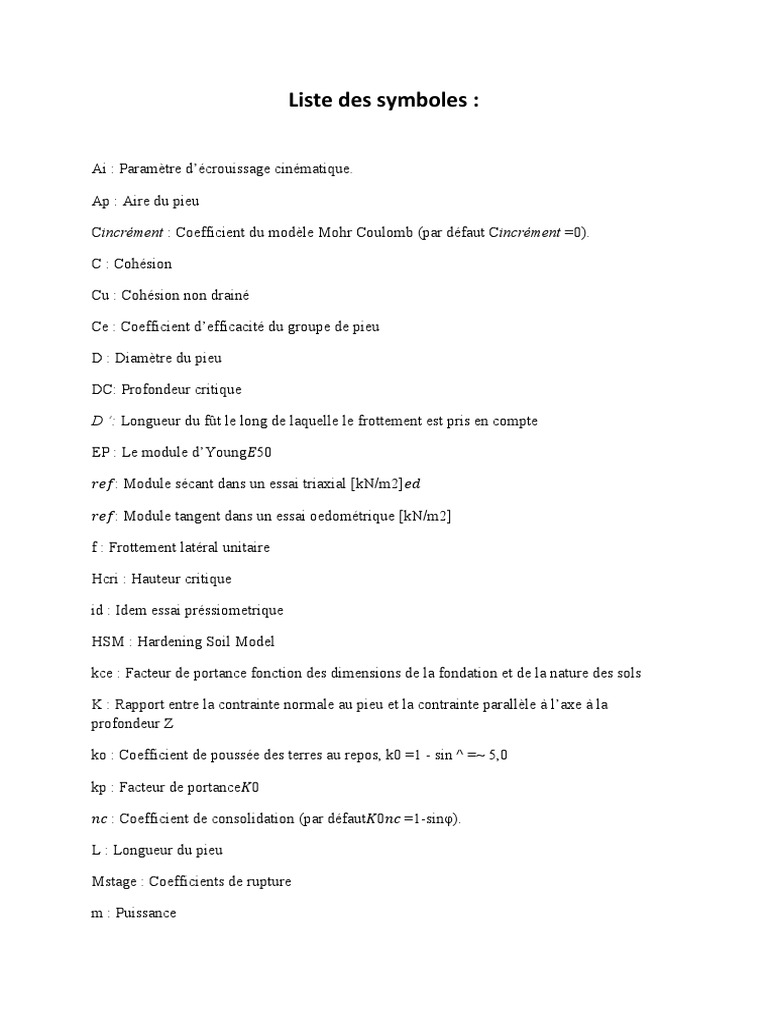 Symboles de contrainte et résistance | PDF | Résistance des matériaux ...