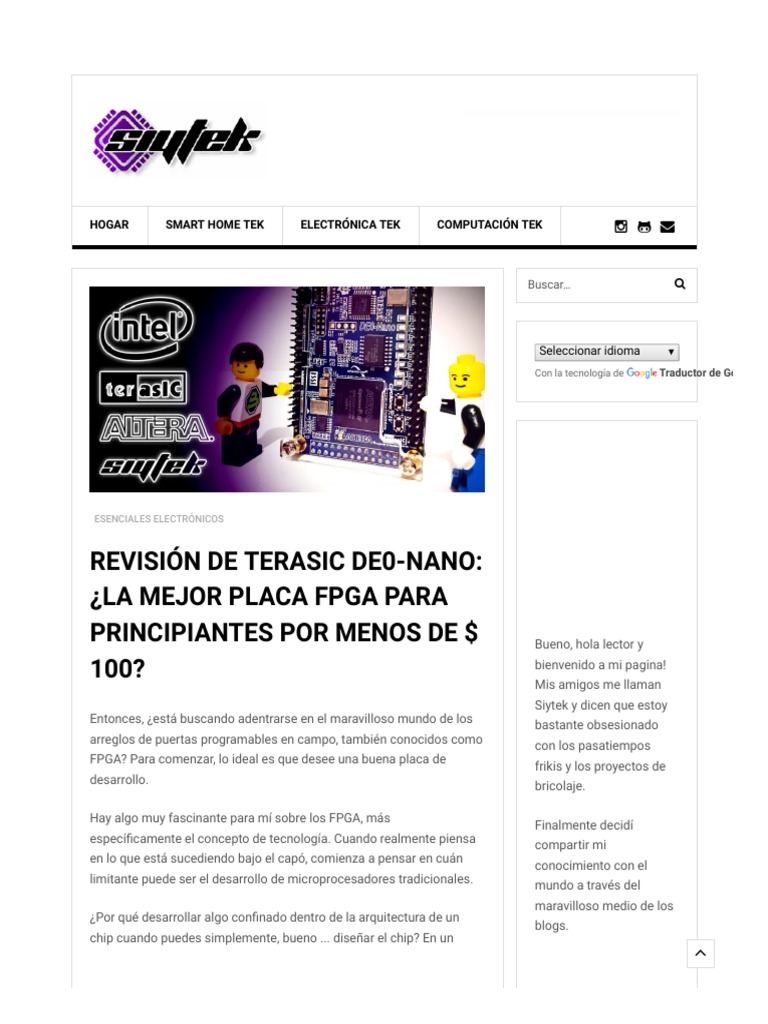 Revisión de Terasic DE0-Nano - ¿La Mejor Placa FPGA para Principiantes ...