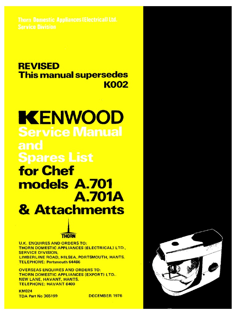 A701 A701A Service Manual | PDF