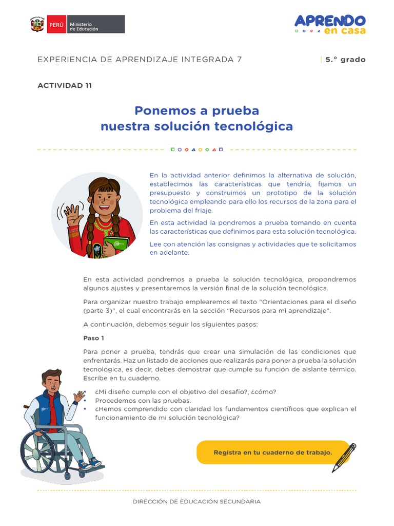Exp7 Secundaria 5 Exploramosyaprendemos Act11 | PDF | Diseño | Aprendizaje