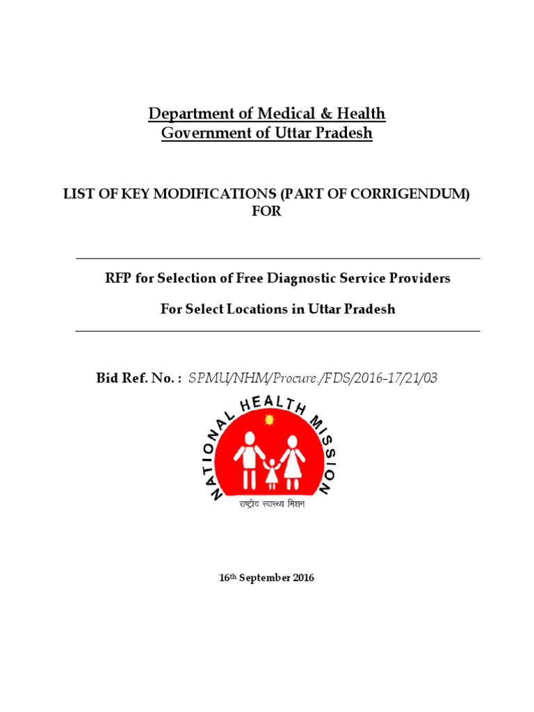 Department of Medical & Health Government of Uttar Pradesh: List of Key ...