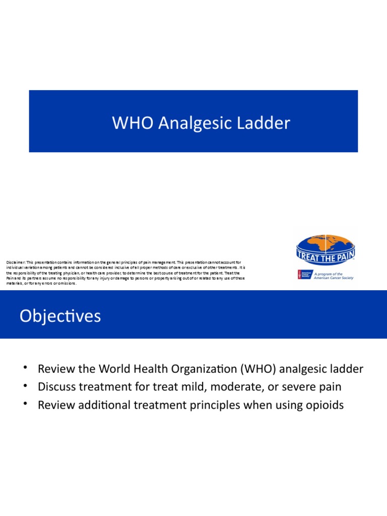 WHO Analgesic Ladder | PDF | Analgesic | Opioid
