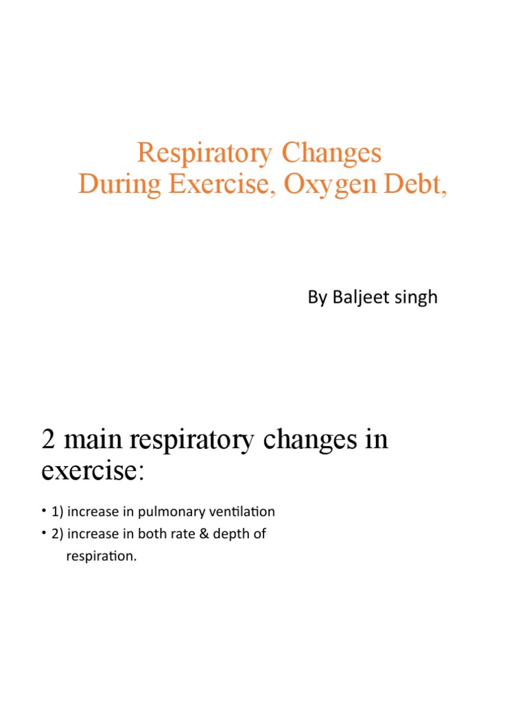 Regulation of Respiration During Exercise | PDF | Breathing ...