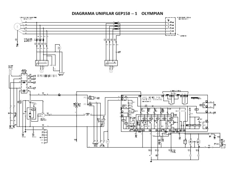 Diagrama Unifilar Gep 150 - 1 | PDF