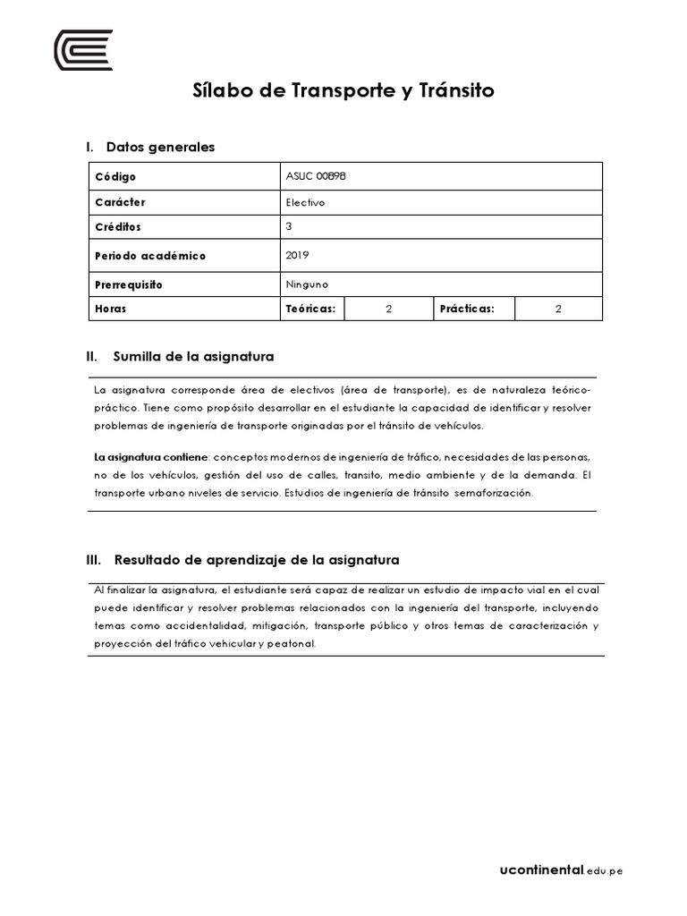 Transporte y Transito | PDF | Transporte | Ingeniería