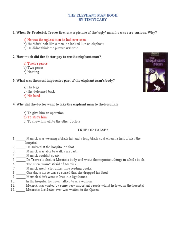 The Elephant Man: A Study Guide | PDF