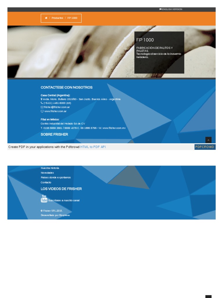WWW Frisher Com Ar Es Producto 23 FP 1000 HTML | PDF