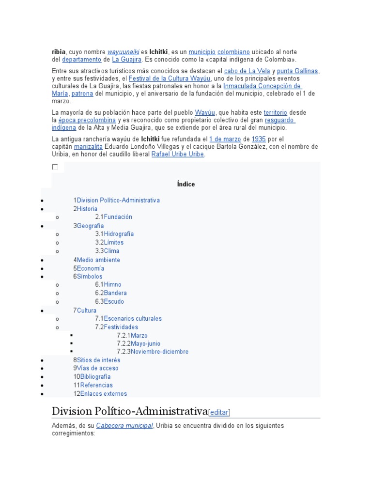 Uribia | PDF | Viajes y turismo