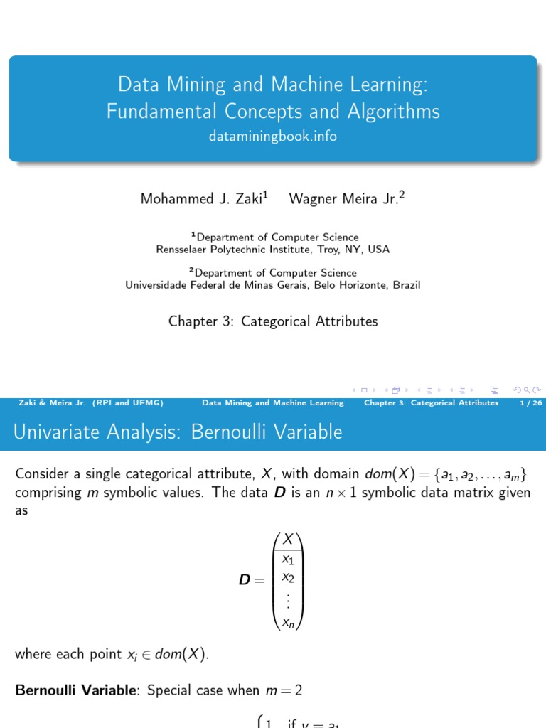 Data Mining: Categorical Attributes | PDF | Statistical Analysis ...