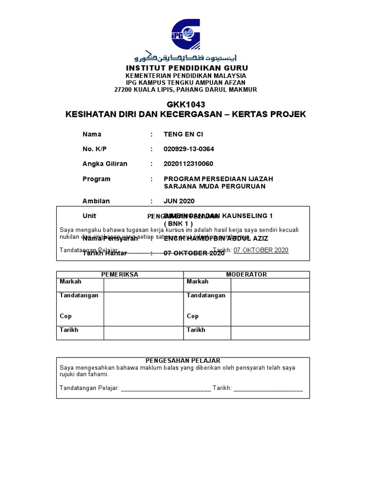 GKK Tugasan 1 | PDF | Karier & Perkembangan | Bisnis