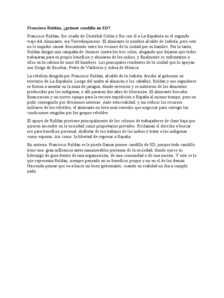 Francisco Roldán Foro 2 | PDF