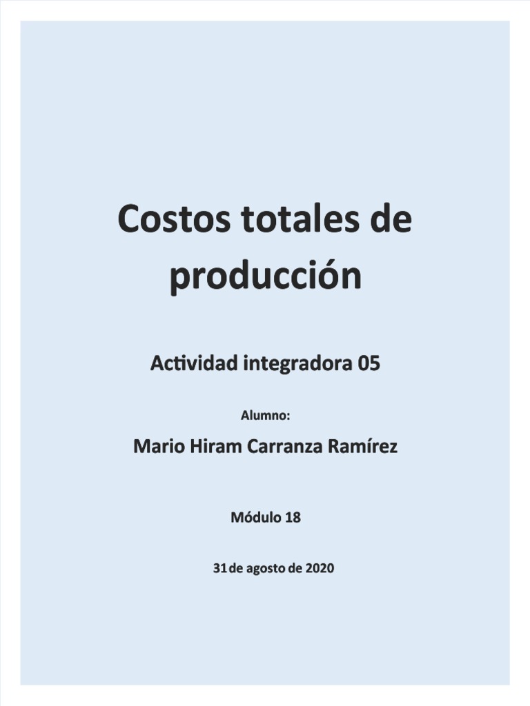 M18 S3 Diferenciales PDF Inter G19 | PDF | Integral | Costo marginal