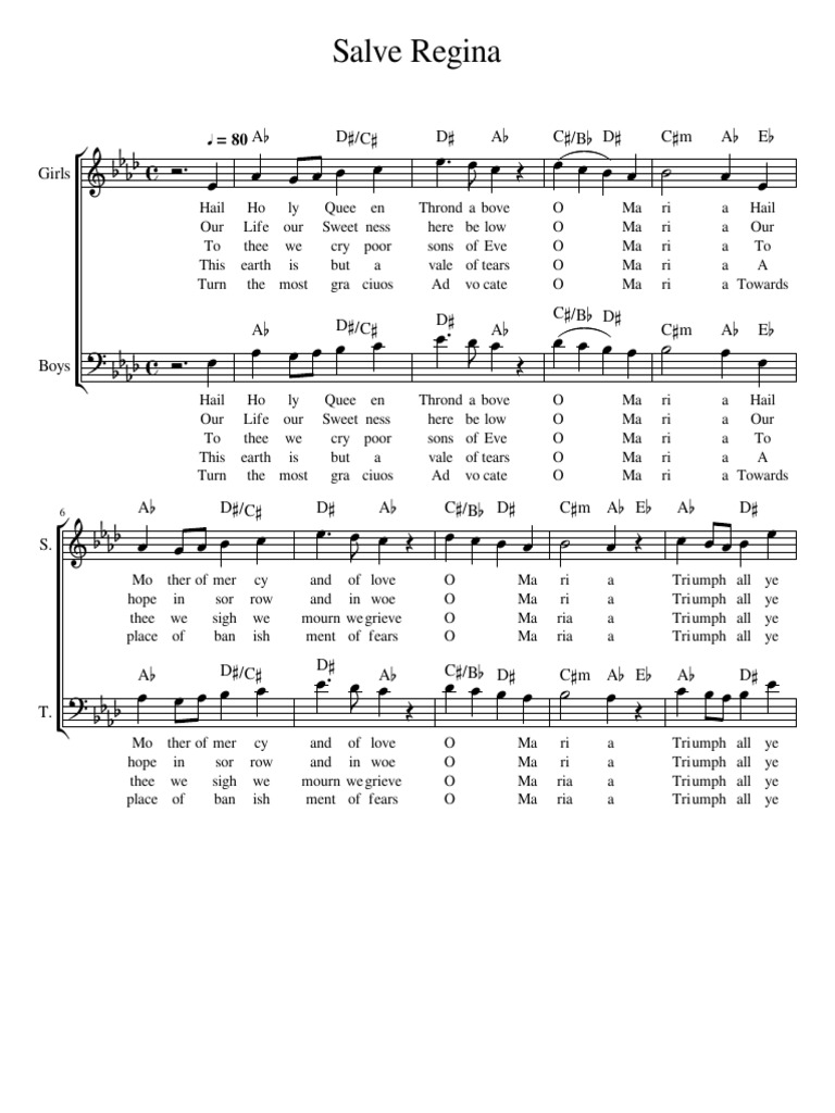 Salve Regina | PDF