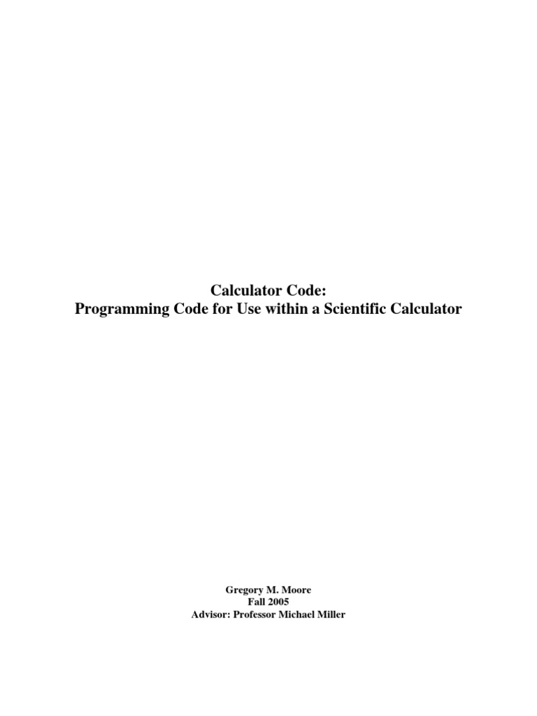 Calculator Project | PDF | Function (Mathematics) | Trigonometric Functions