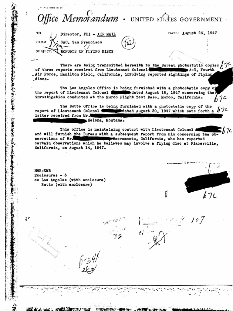 UFO Declassifed FBI Files Part 5 | PDF | Unidentified Flying Object ...
