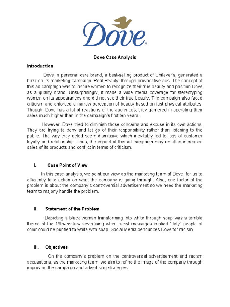 Dove Case Analysis Group 3 | PDF | Advertising | Discrimination & Race Relations