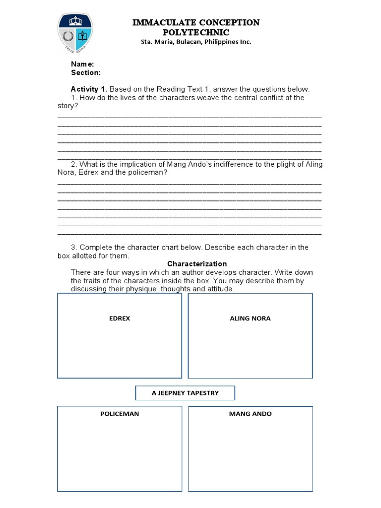 Immaculate Conception Polytechnic Immaculate Conception Polytechnic | PDF