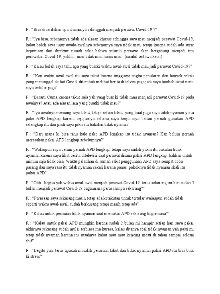 Transkrip Wawancara 2 | PDF