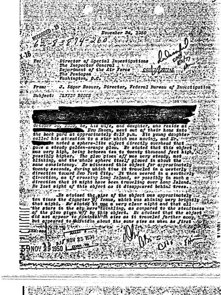 UFO Declassifed FBI Files Part 11 | PDF | Scientific Speculation ...